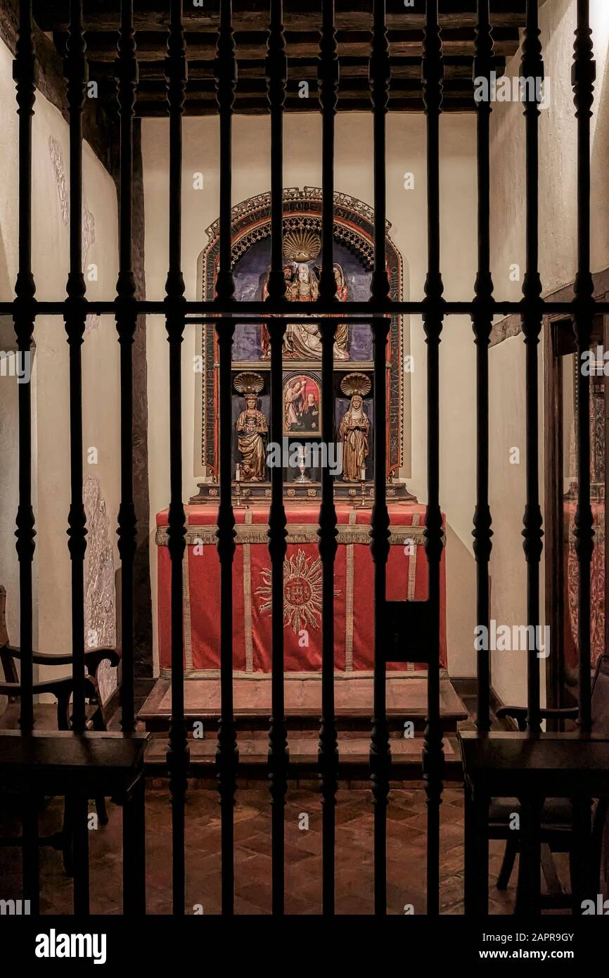 Chapel of the castle house where San Ignacio de Loyola was born from ...