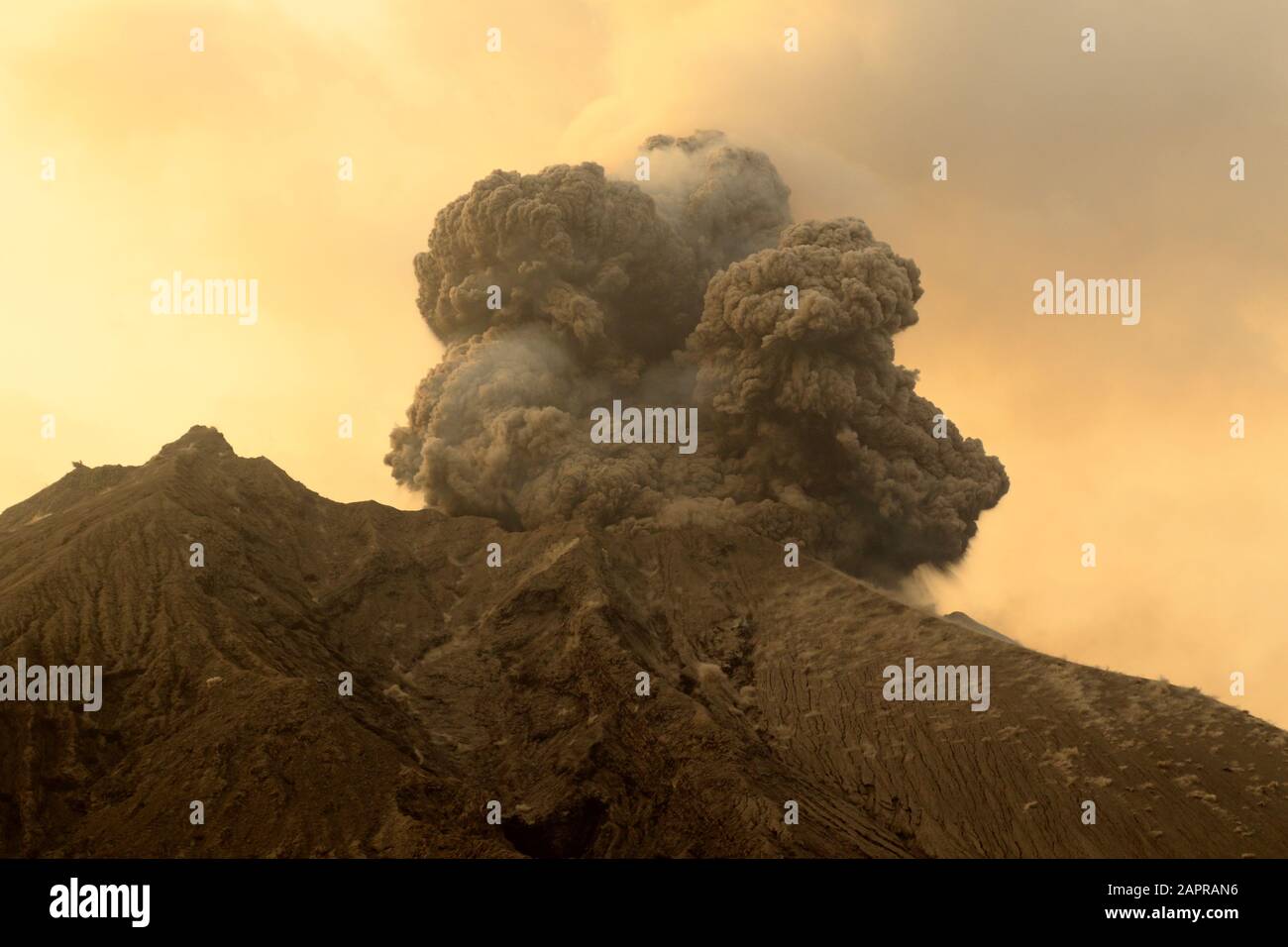 Sakurajima volcano eruption in Japan Stock Photo - Alamy
