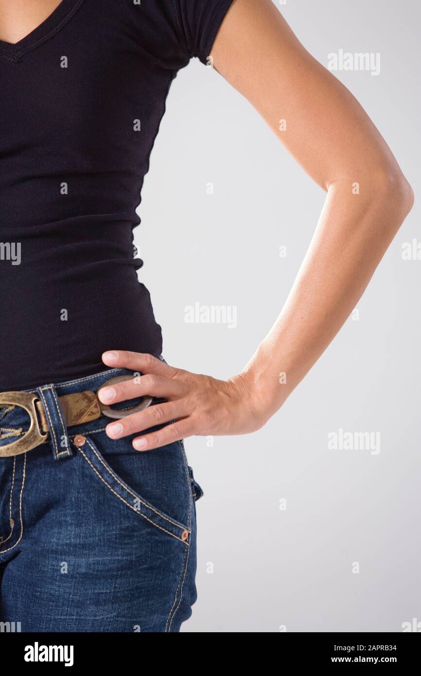 Midsection of a woman Stock Photo - Alamy