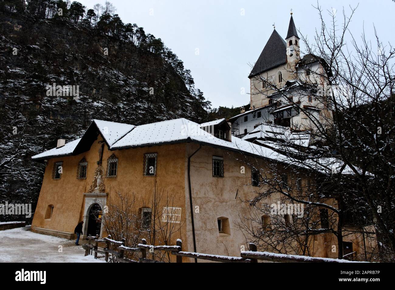 Santuario di San Romedio, Coredo, Val di Non, Trentino, Italy Stock ...