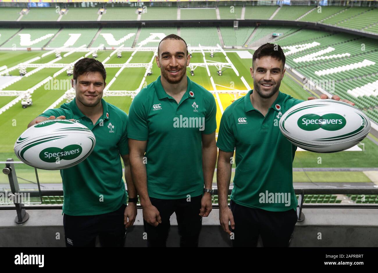 Ireland's Dave Heffernan (left), Ultan Dillane (centre) and Conor ...