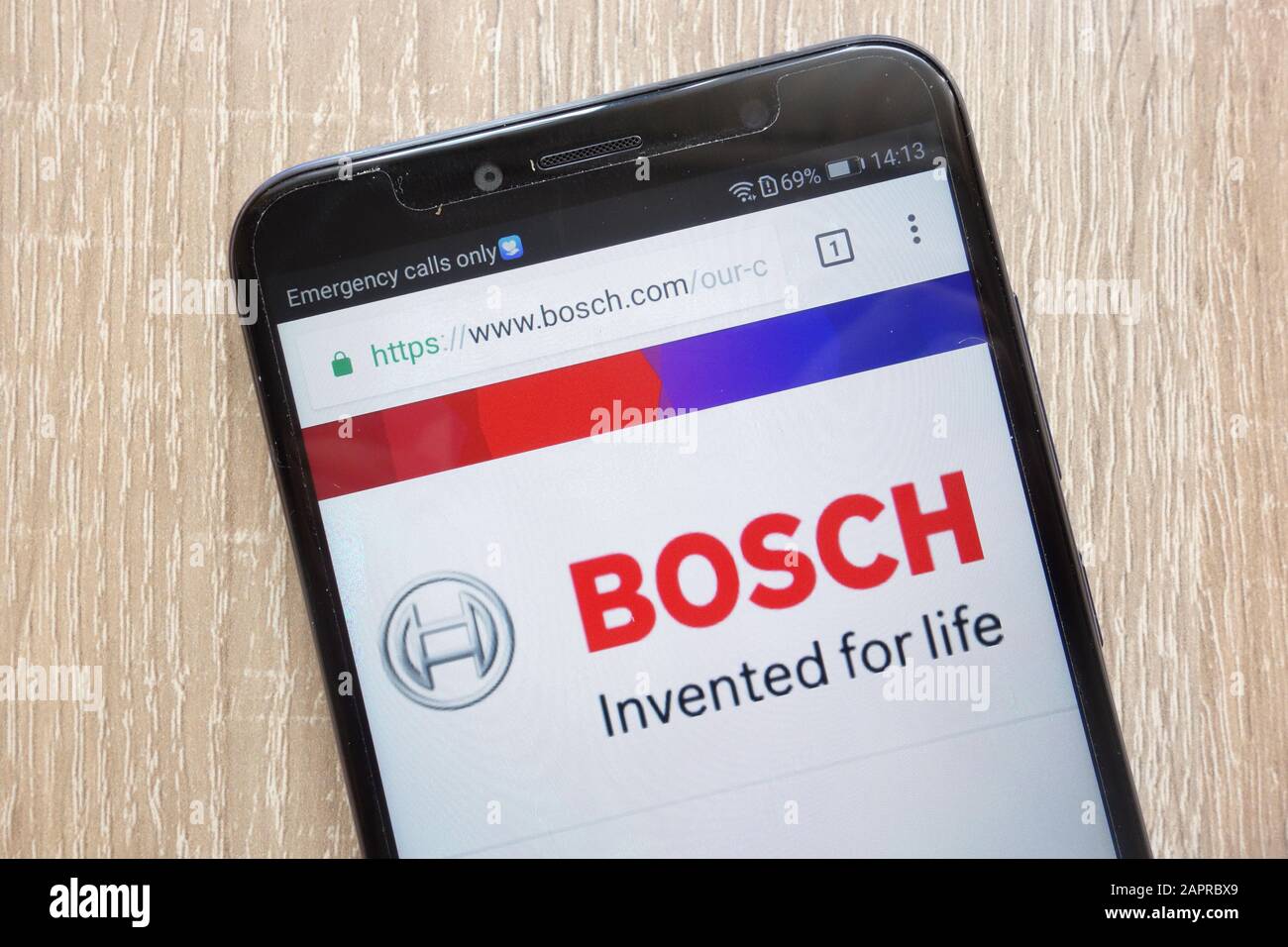 Bosch Group website displayed on a modern smartphone Stock Photo - Alamy