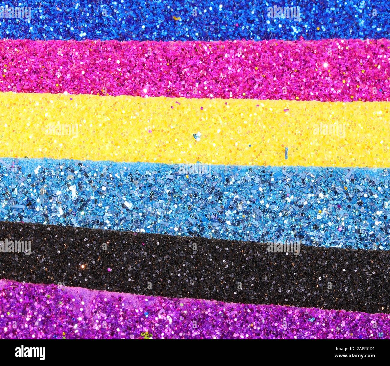 background many horizontal stripes of multicolour glitter Stock Photo ...