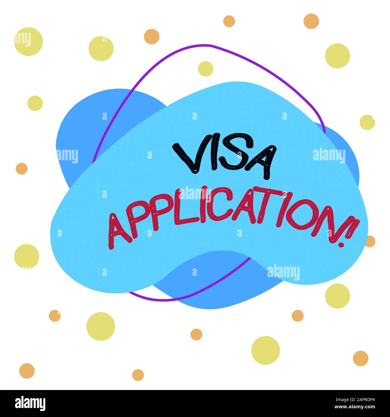 Word writing text Visa Application. Business photo showcasing Form to ...