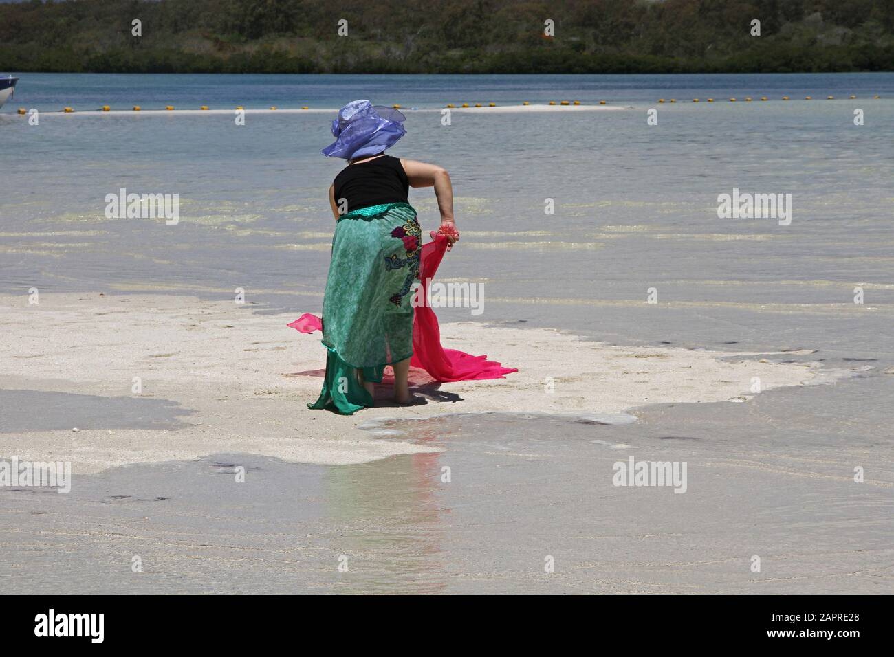 Mauritius island beach woman hi-res stock photography and images - Alamy