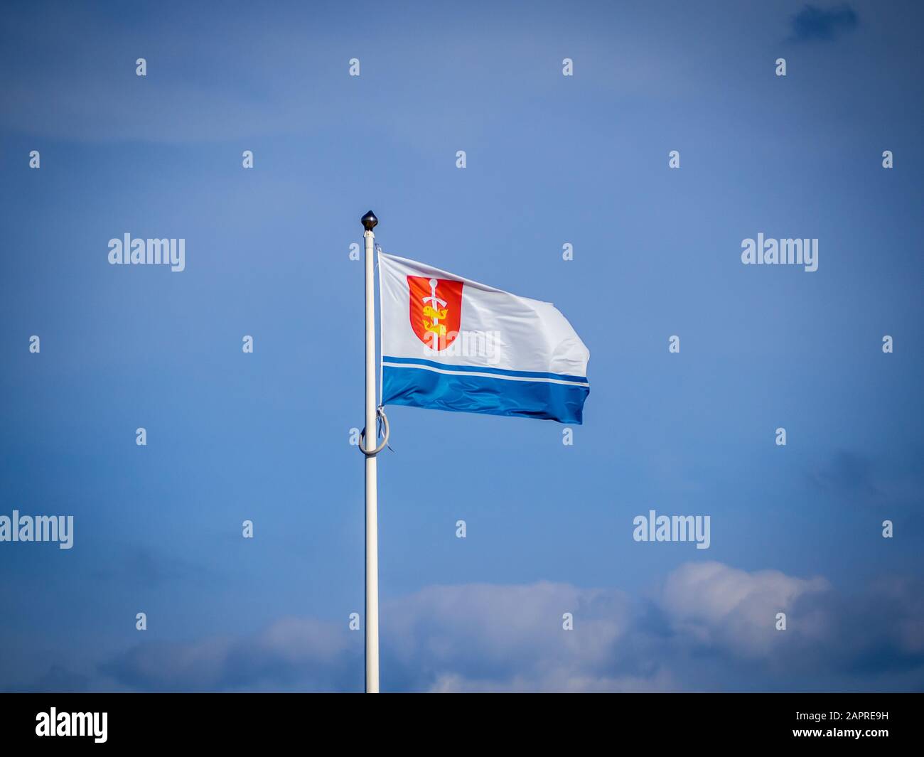 Polish flag with crest hi-res stock photography and images - Alamy