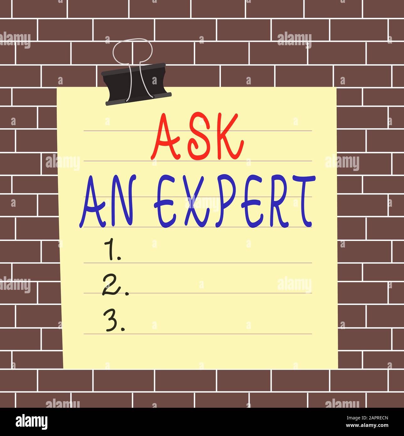 Text sign showing Ask An Expert. Business photo showcasing confirmation ...