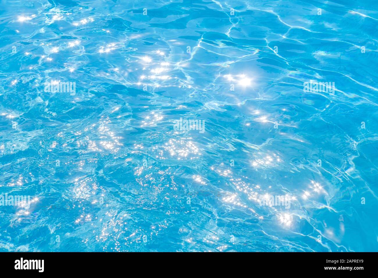 blue color of the water in the pool water ripple detail the background ...