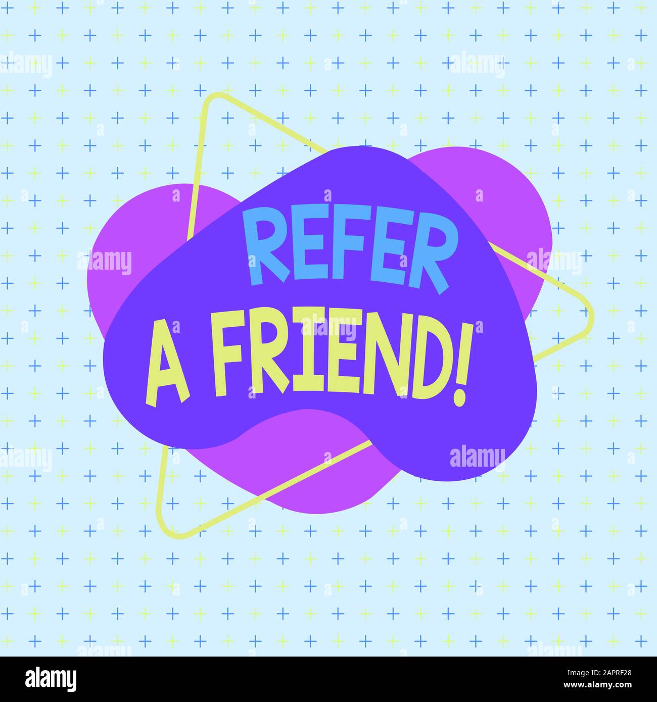 Handwriting text writing Refer A Friend. Conceptual photo direct ...