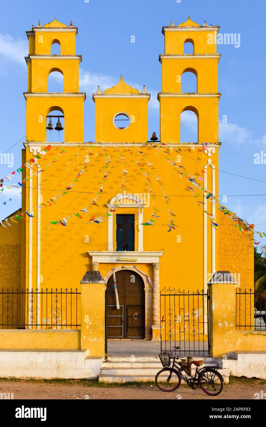 Church, Yucatan , Mexico Stock Photo - Alamy