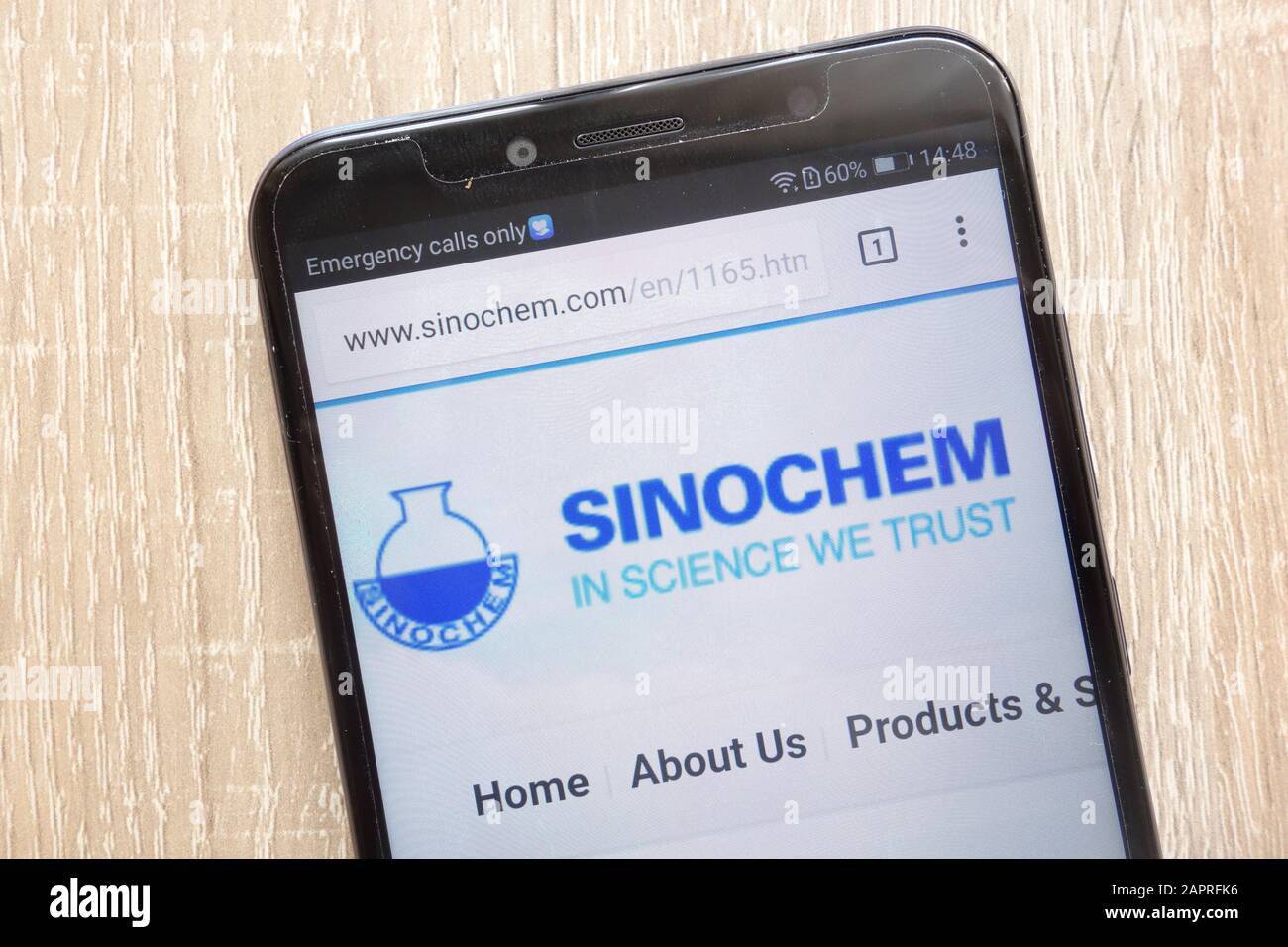 Sinochem Group website displayed on a modern smartphone Stock Photo - Alamy