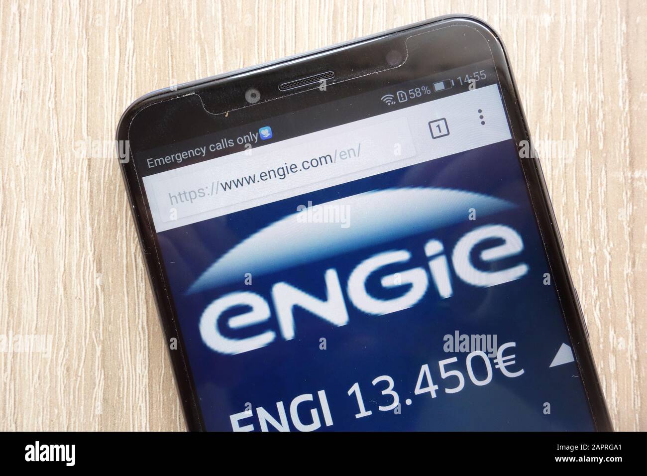 Engie website displayed on a modern smartphone Stock Photo - Alamy