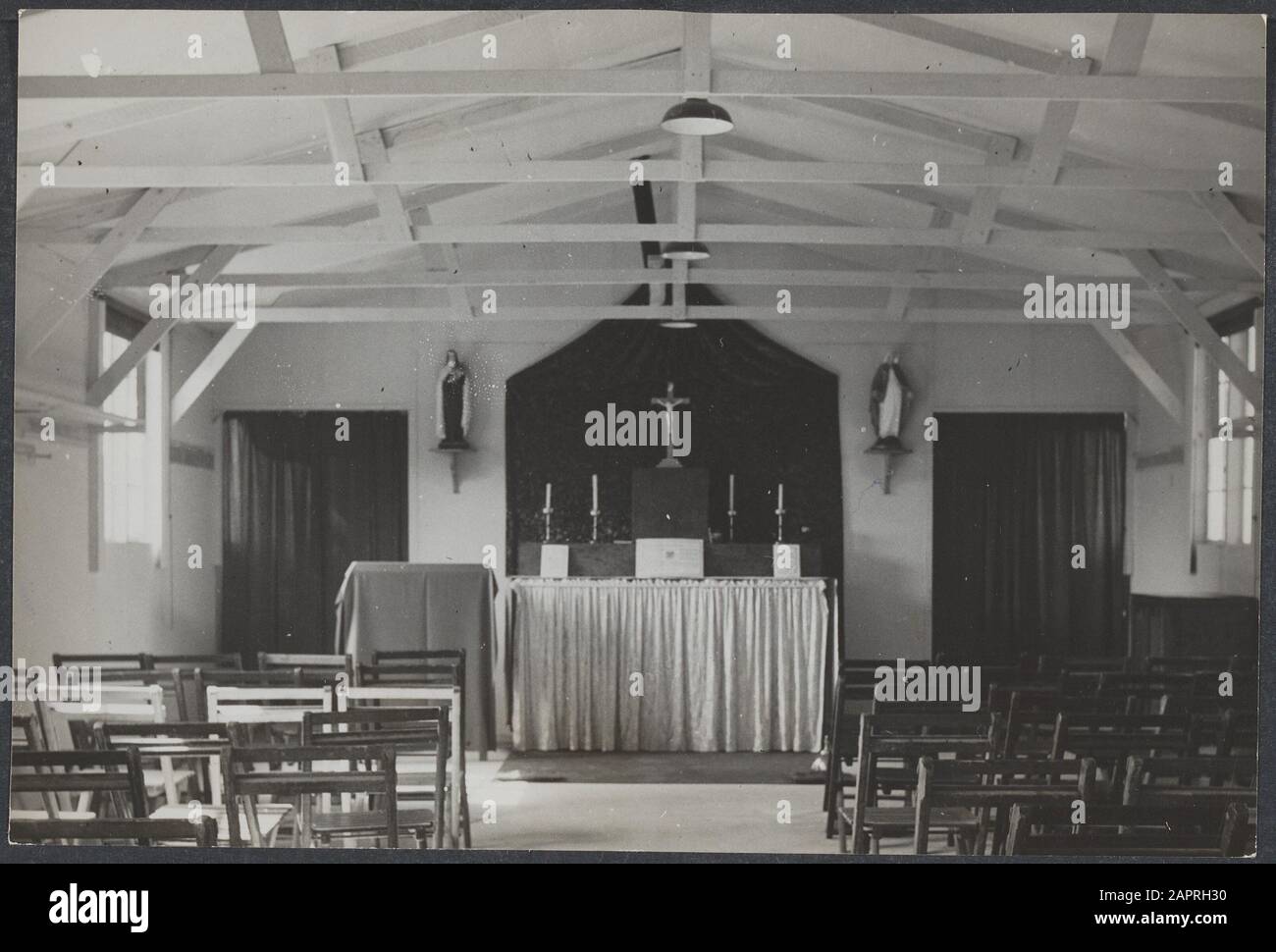 War Miscellaneous Rooms Catholic chapel in the Dutch Army Camp ...
