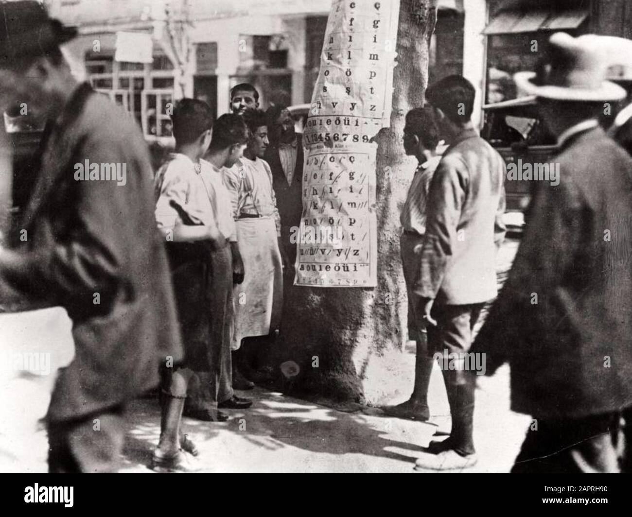 Scripture change. Mandatory transition from the ancient Turkish script ...