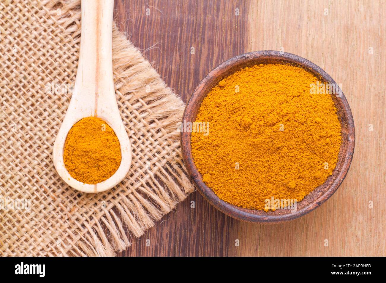 turmeric powder and roots, Asian origin plant containing curcumin has ...