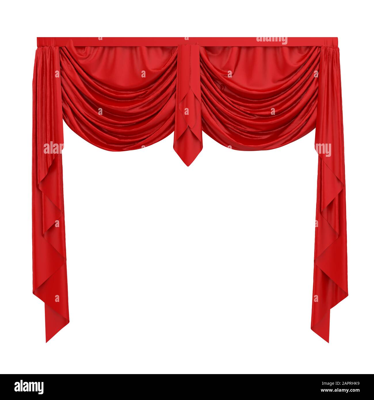 Red Curtain Isolated Stock Photo - Alamy