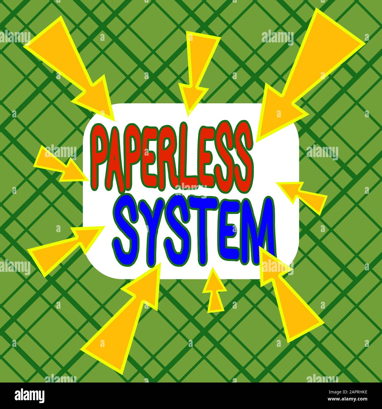 Conceptual Hand Writing Showing Paperless System Concept Meaning Storage Or Communication Of