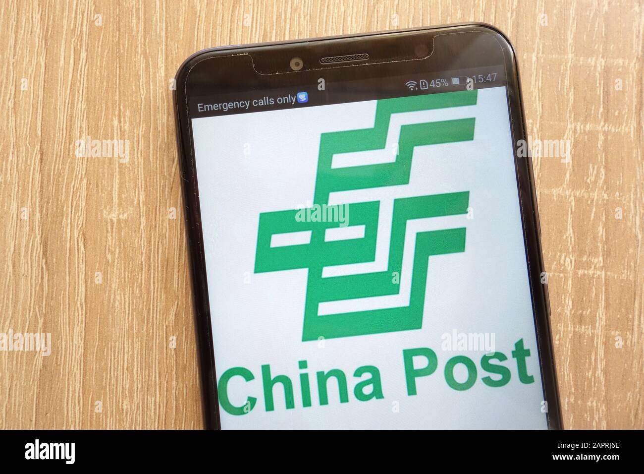 China Post Group logo displayed on a modern smartphone Stock Photo - Alamy