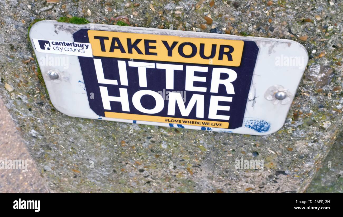 Don't litter poster hi-res stock photography and images - Alamy