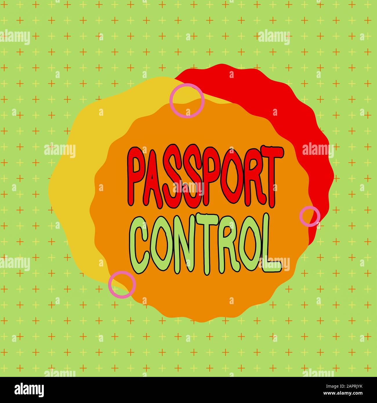 Text sign showing Passport Control. Business photo showcasing the area ...