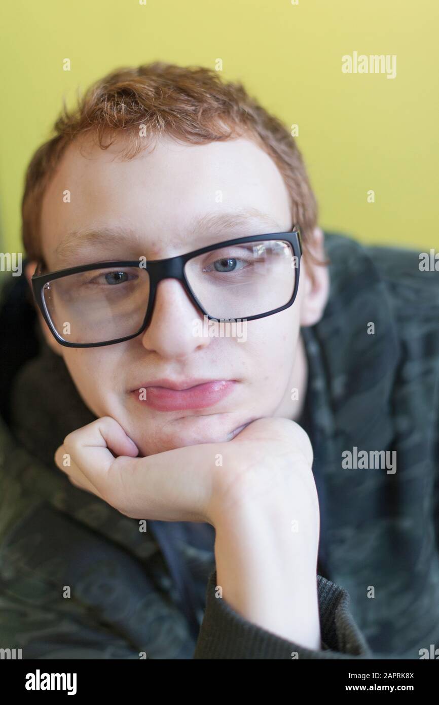 Man with Learning Disability Stock Photo - Alamy