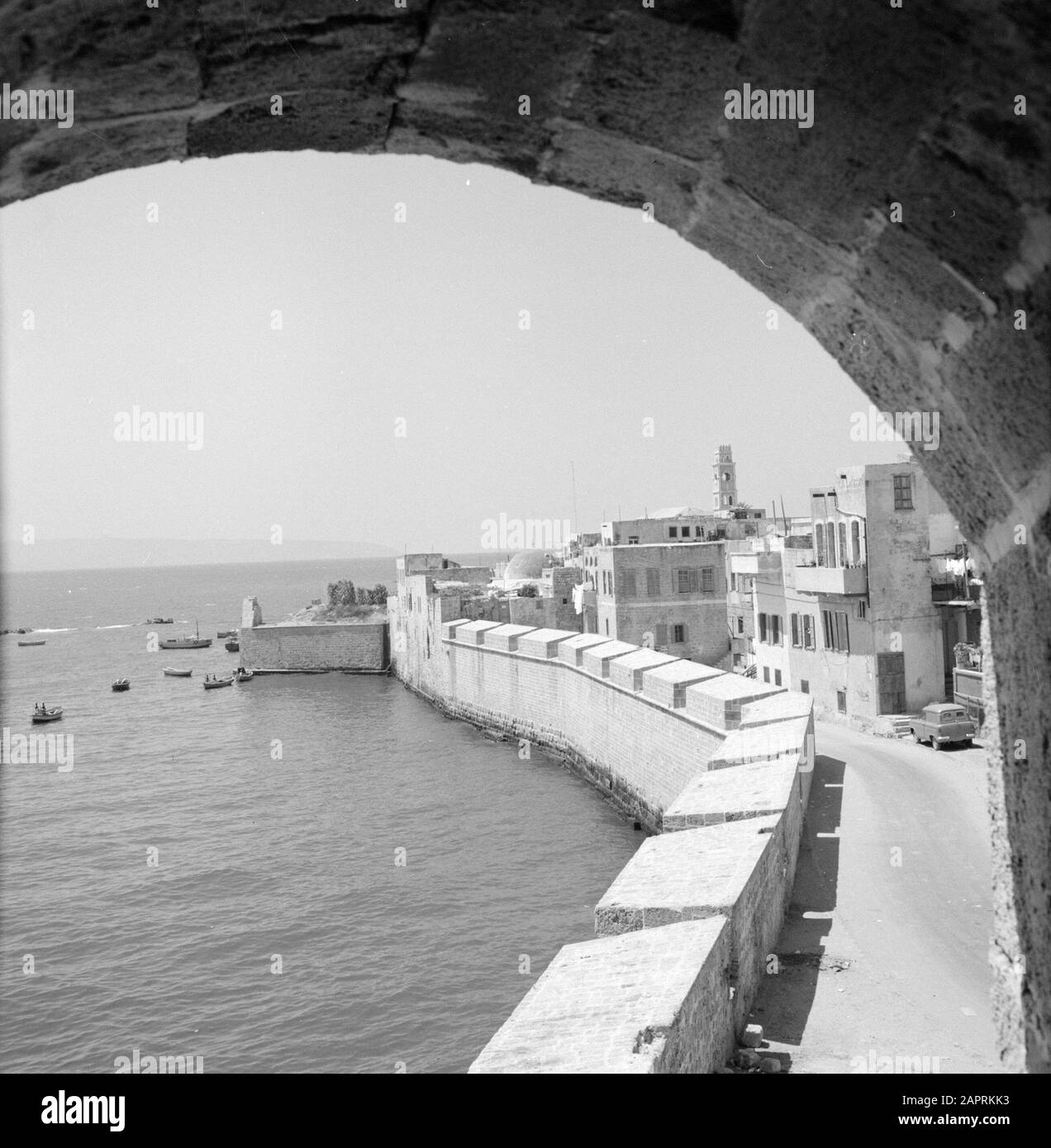 Israel 1964-1965: Akko (Acre), fortifications Looking through to ...