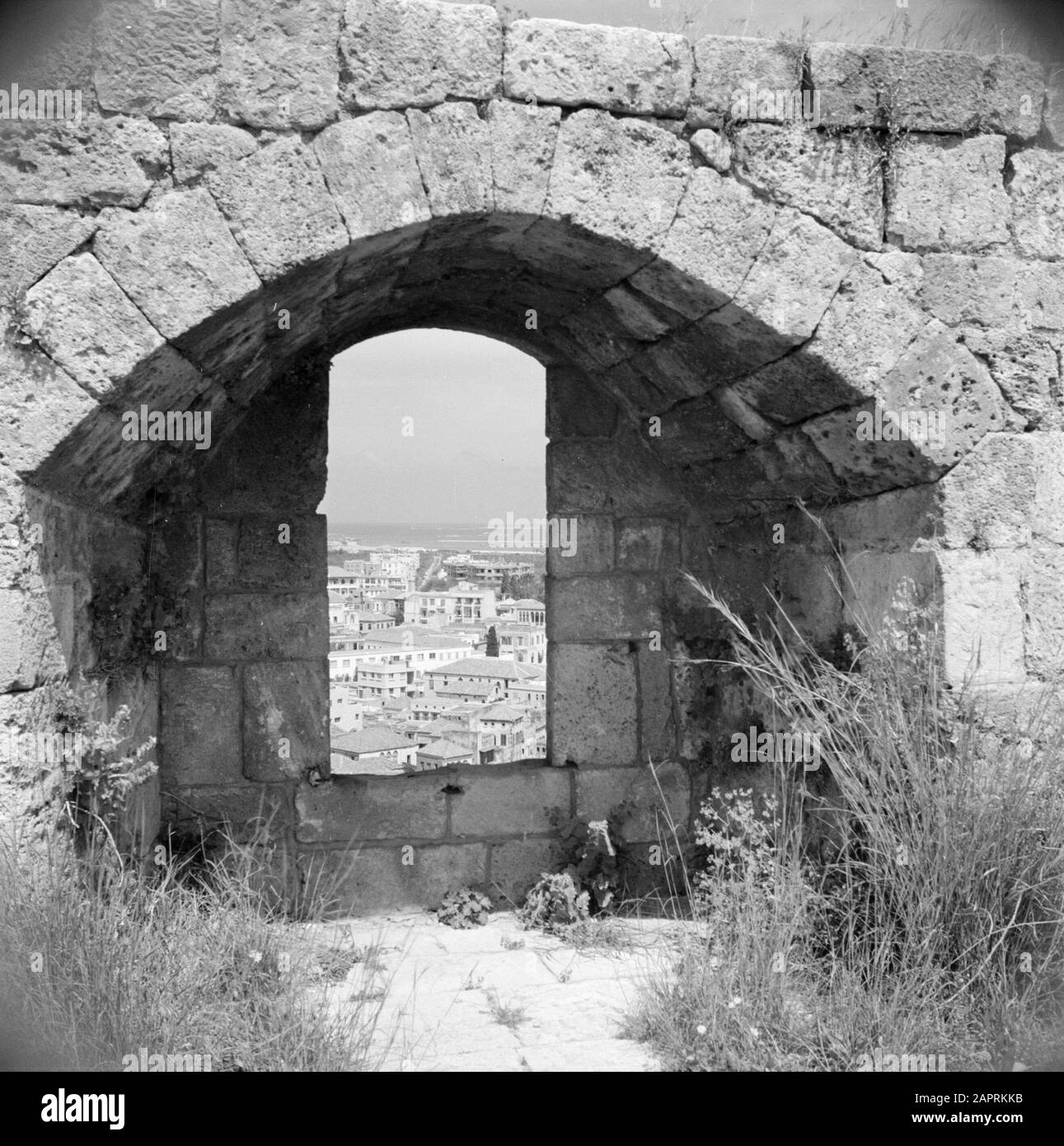 Middle East 1950-1955: Lebanon View from the fortification on the city ...