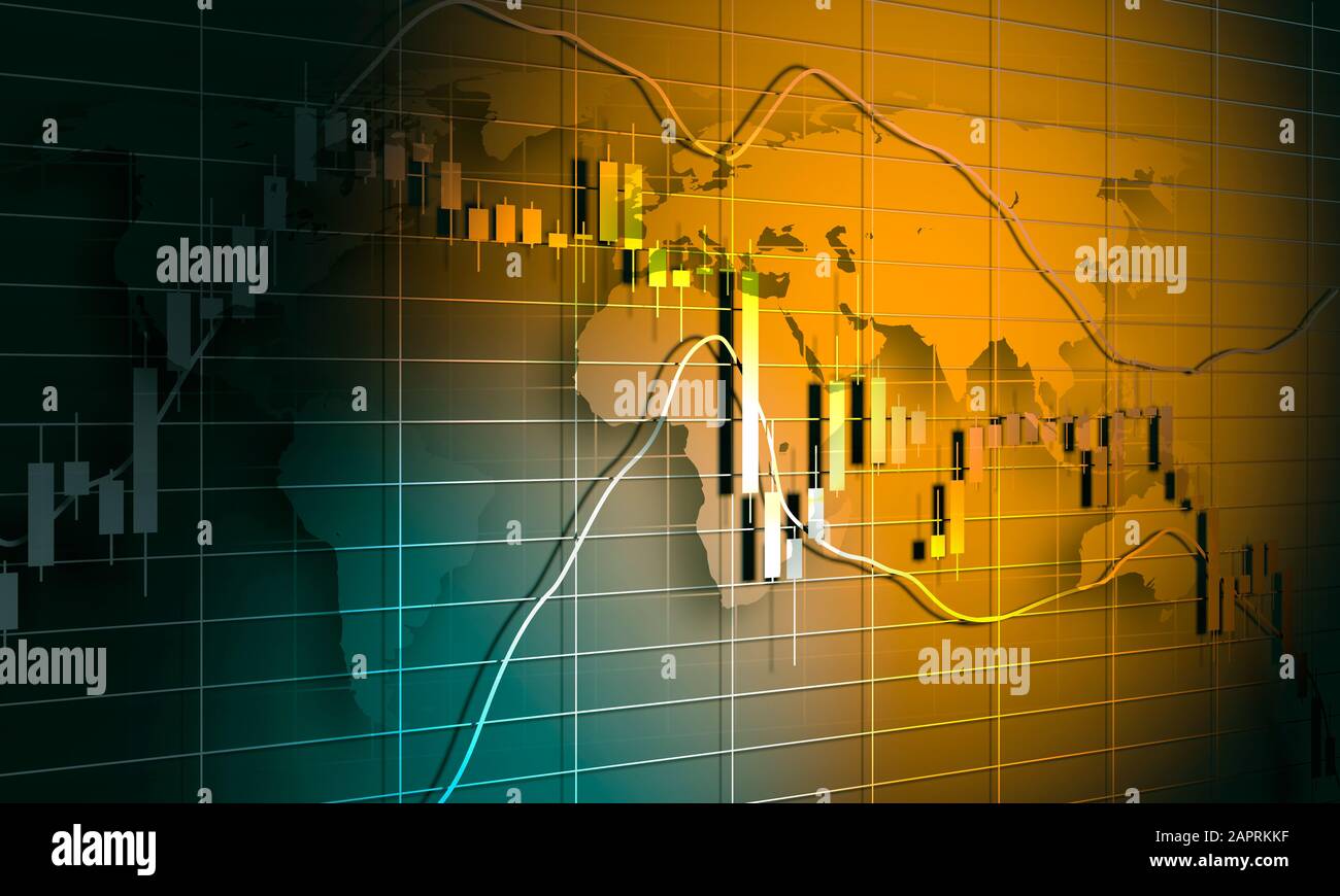 Forex candlestick pattern. Trading chart concept. Financial market ...
