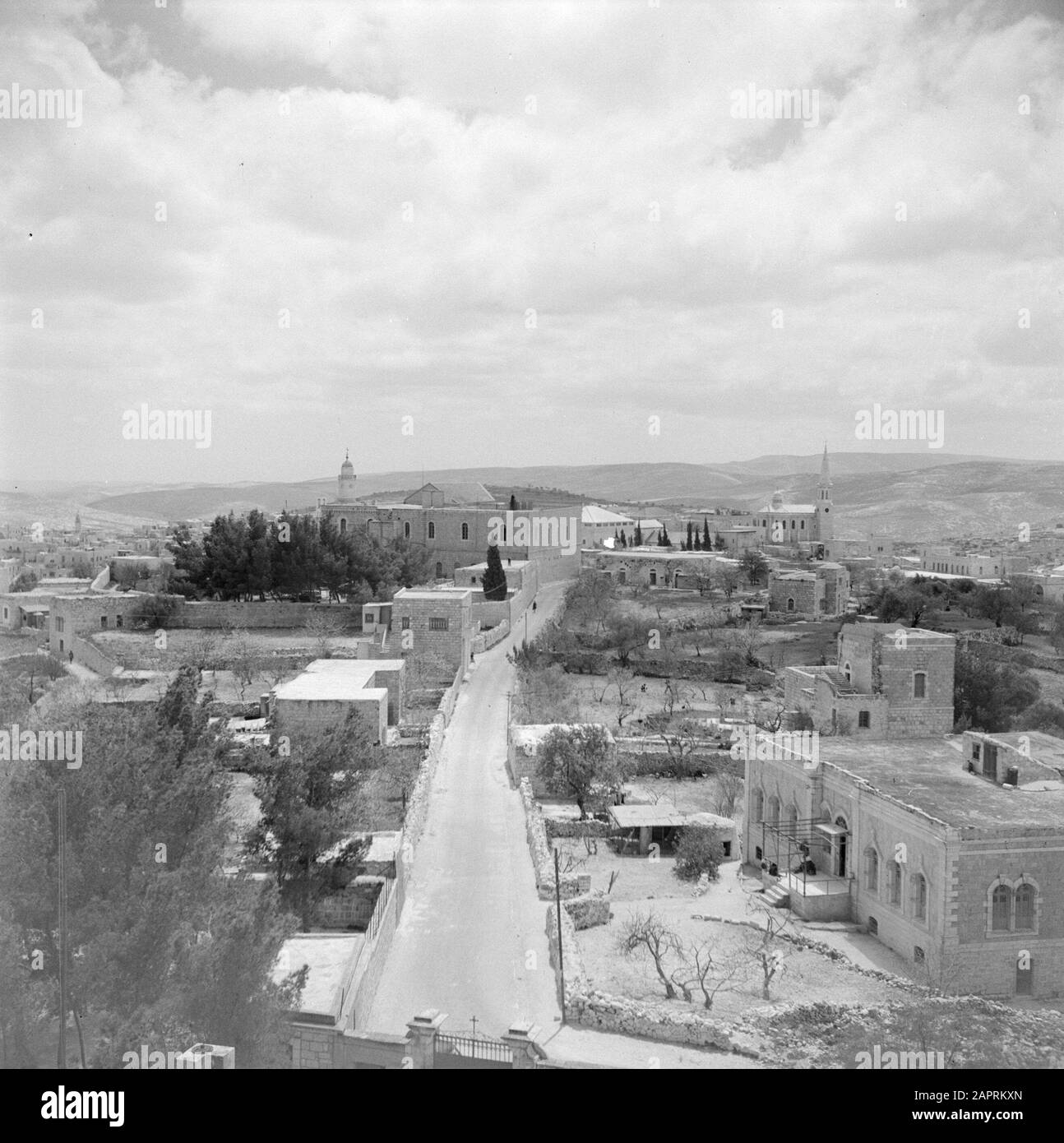 Middle East 1950-1955: Jordan Village along the road from Jerusalem to ...