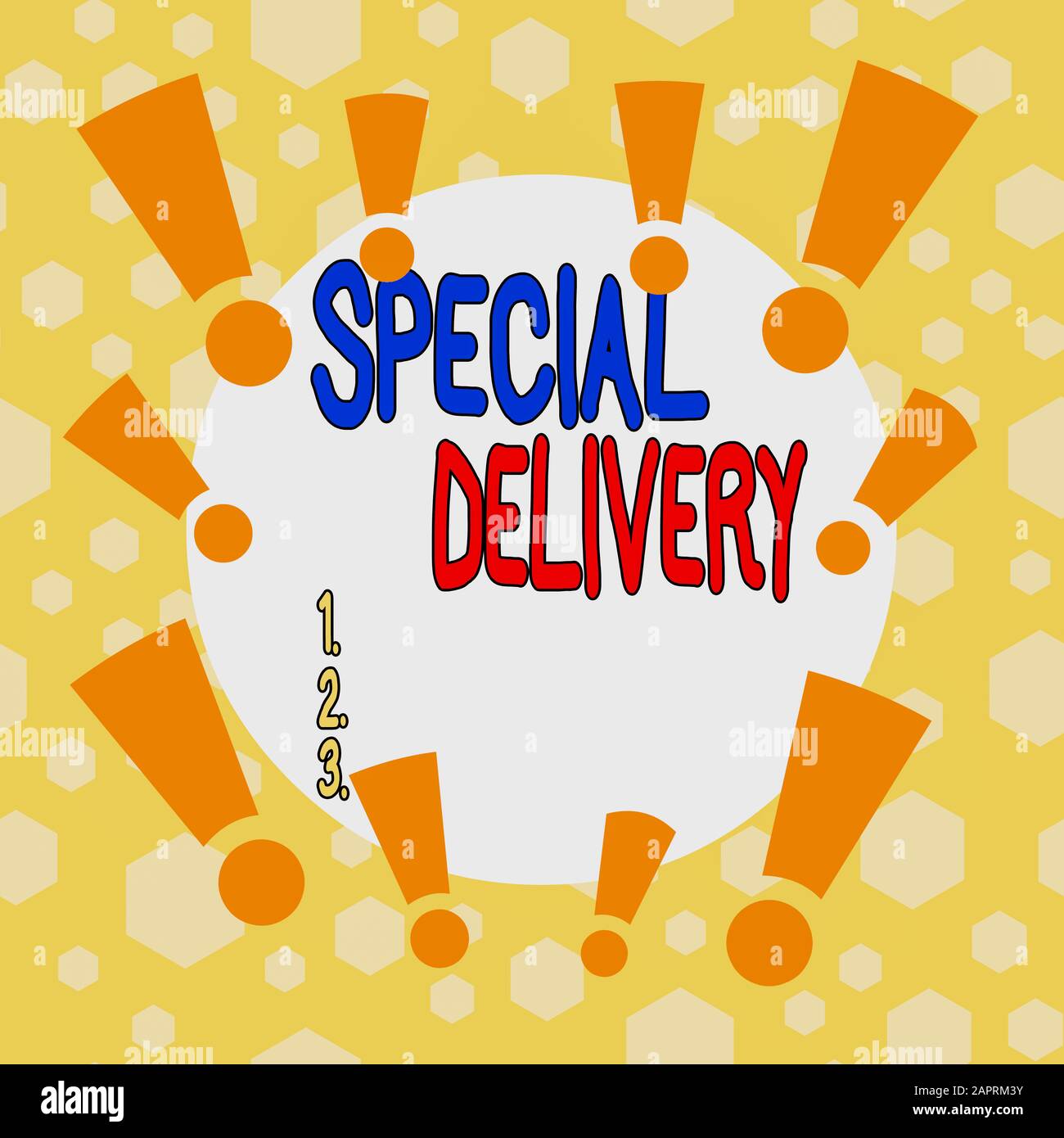 Conceptual hand writing showing Special Delivery. Concept meaning ...