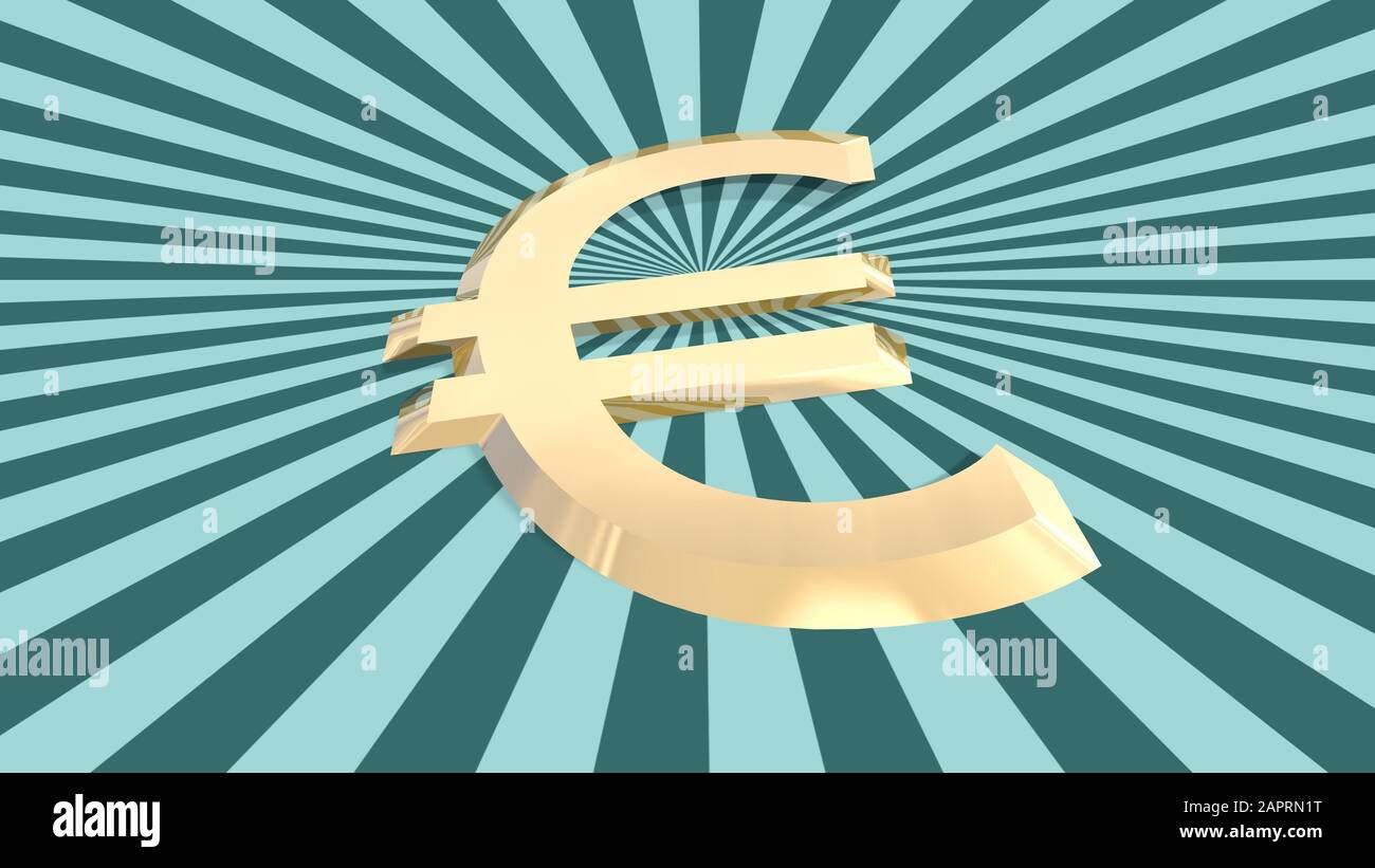 3d euro money icon on sun rays textured backdrop image Stock Photo - Alamy