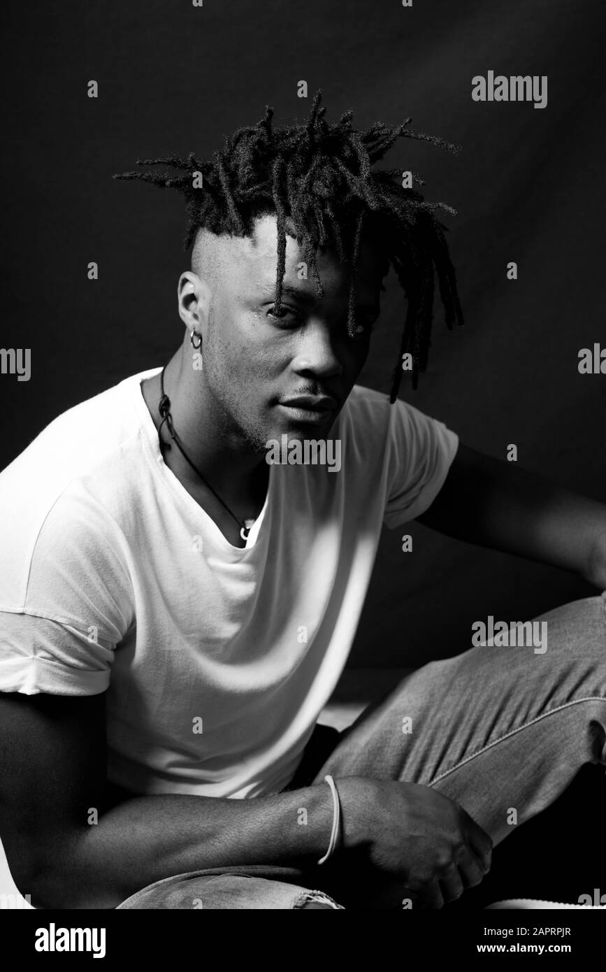 Fashion shoot male Black and White Stock Photos & Images - Alamy