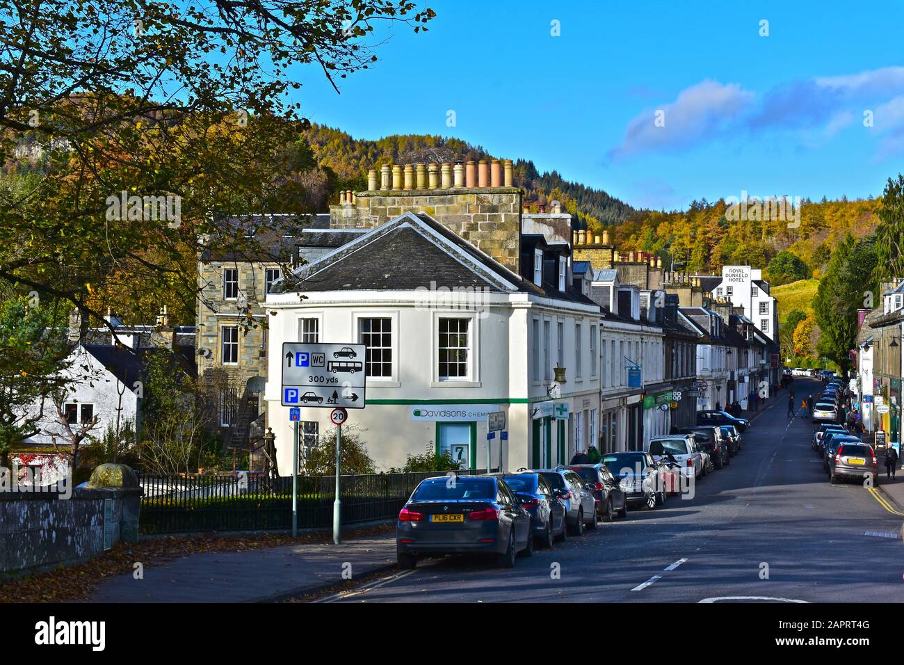 A view of the buildings along the start of Atholl Street, the main ...