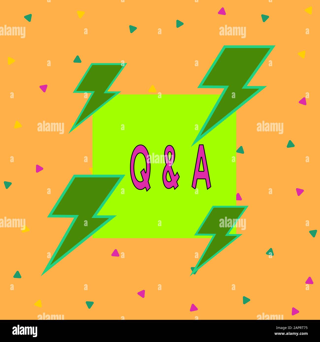 Handwriting text writing Q And A. Conceptual photo defined as questions ...