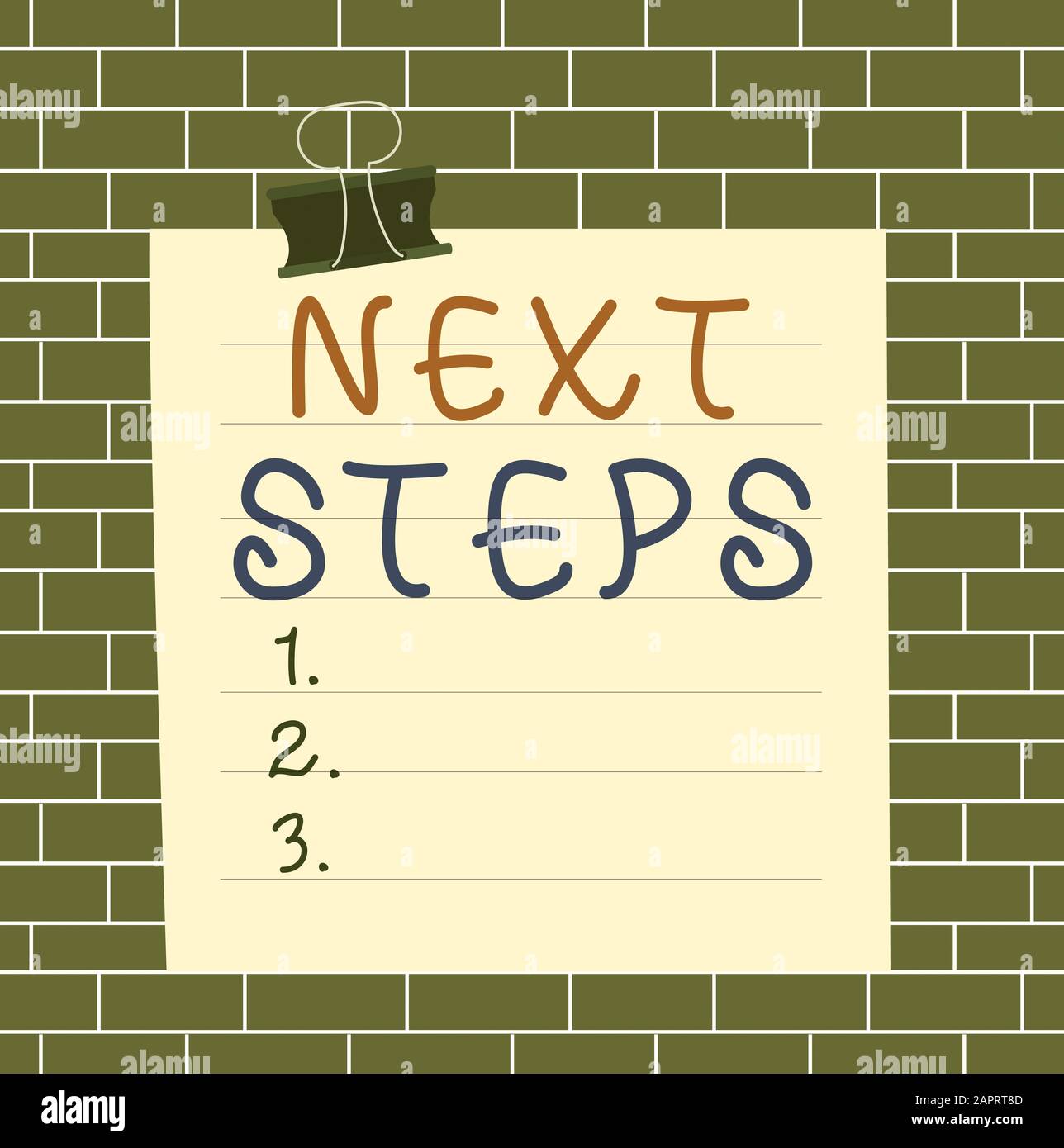 Text sign showing Next Steps. Business photo showcasing something you ...