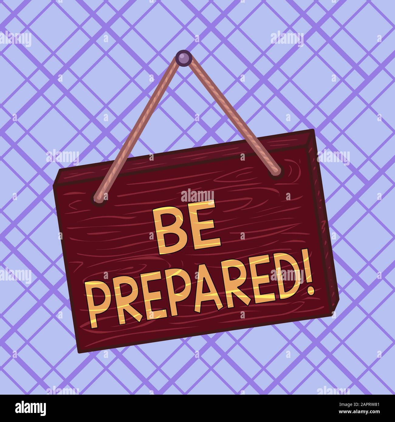 Conceptual hand writing showing Be Prepared. Concept meaning try be ...