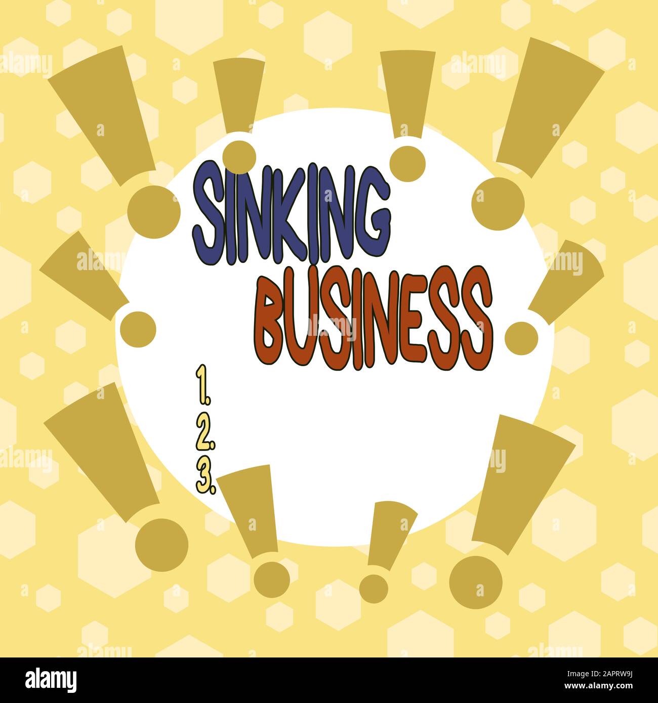 Conceptual hand writing showing Sinking Business. Concept meaning the ...