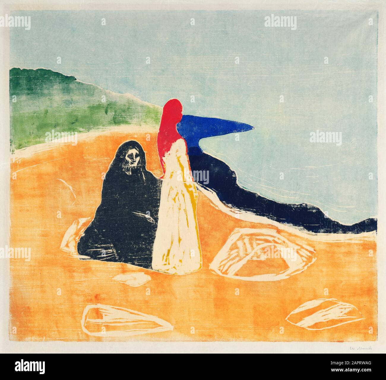 Art painting edvard munch the scream the munch museum hi-res stock ...