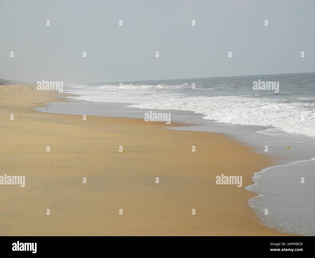 Indian ocean coast Arabian sea in Kochi region, Kerala, India Stock ...
