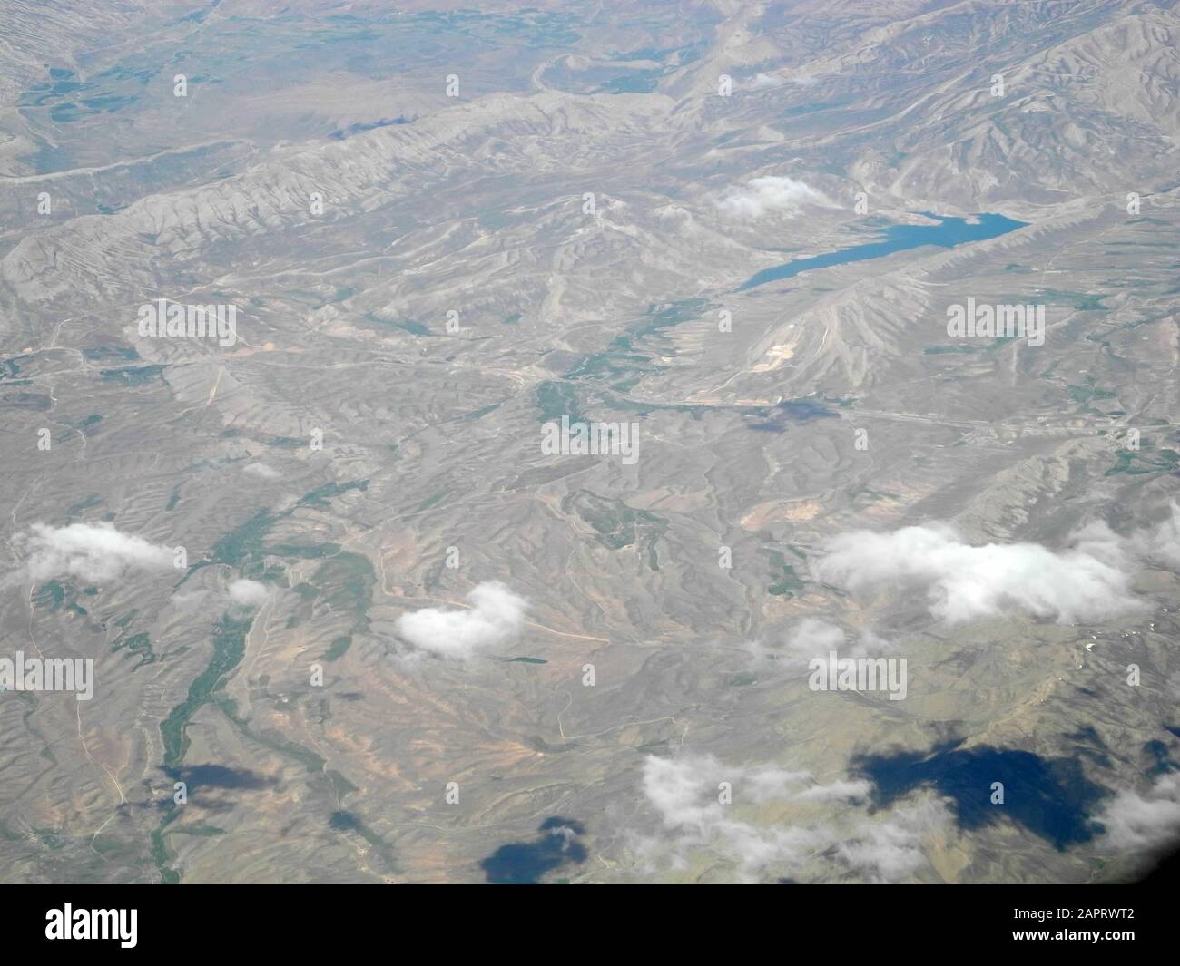 Aerial mountains view landscape Middle East Stock Photo - Alamy