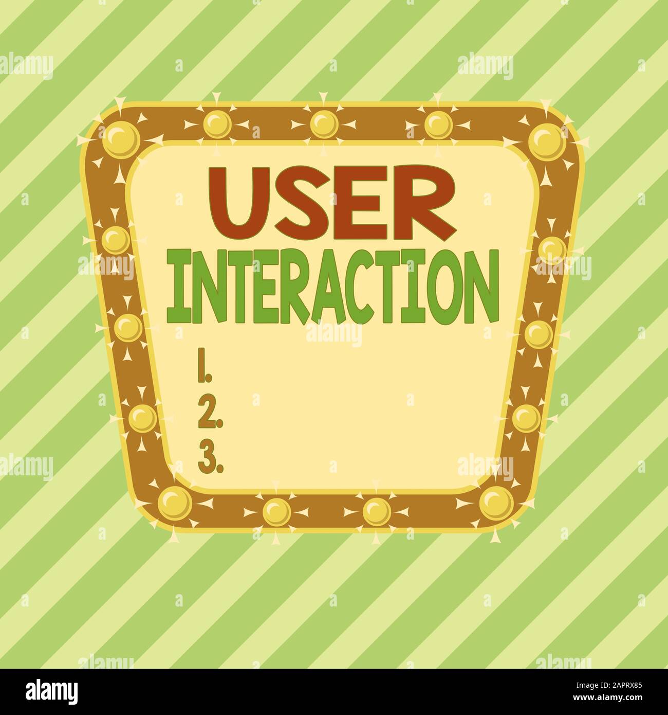 Conceptual hand writing showing User Interaction. Concept meaning the ...