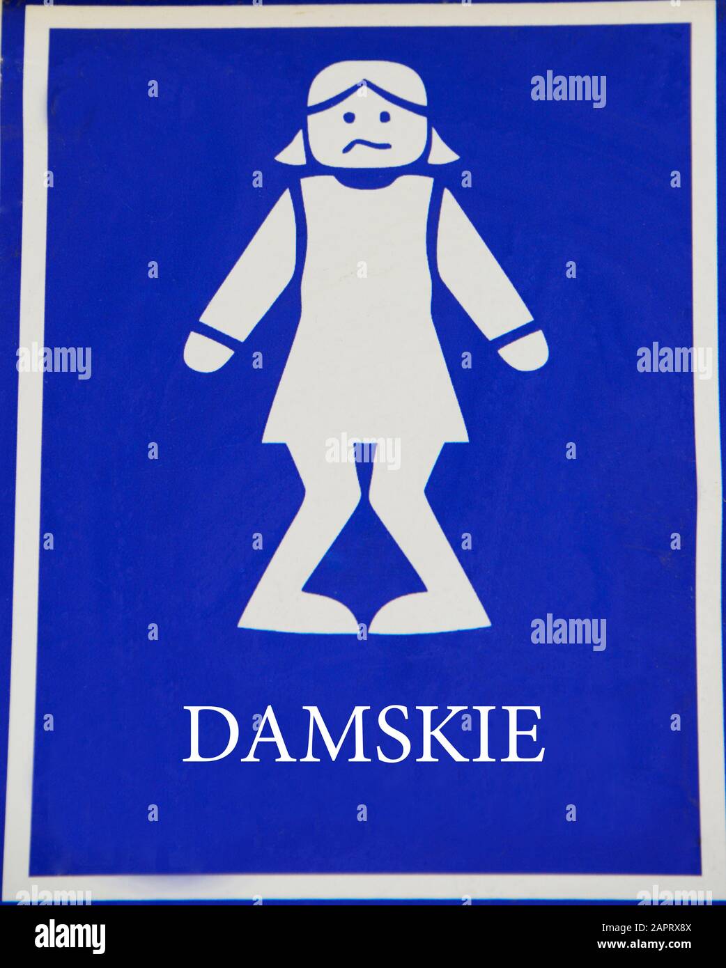 Polish funny 'Ladies Toilet' sign Stock Photo - Alamy