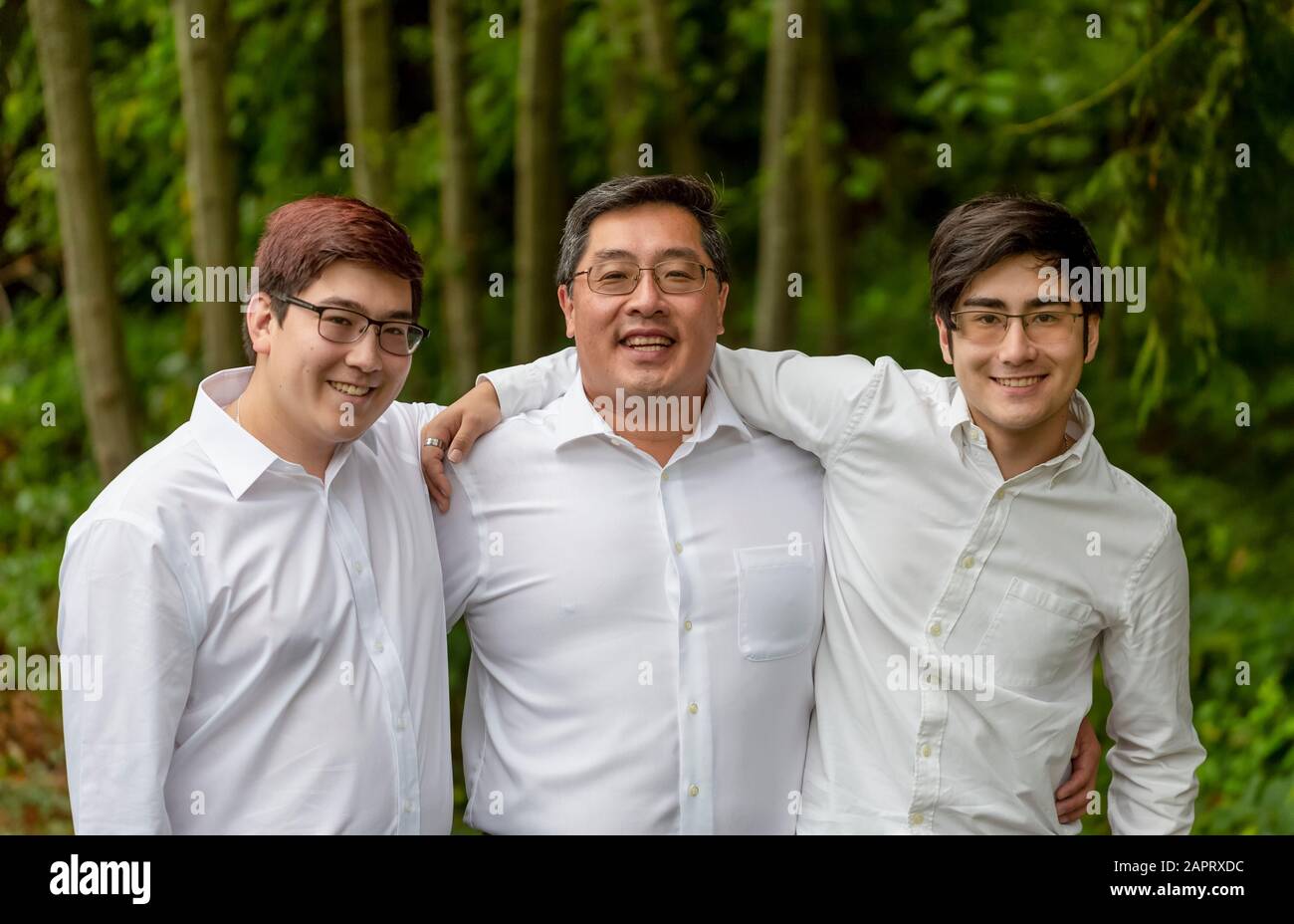 Father two young sons hi-res stock photography and images - Alamy