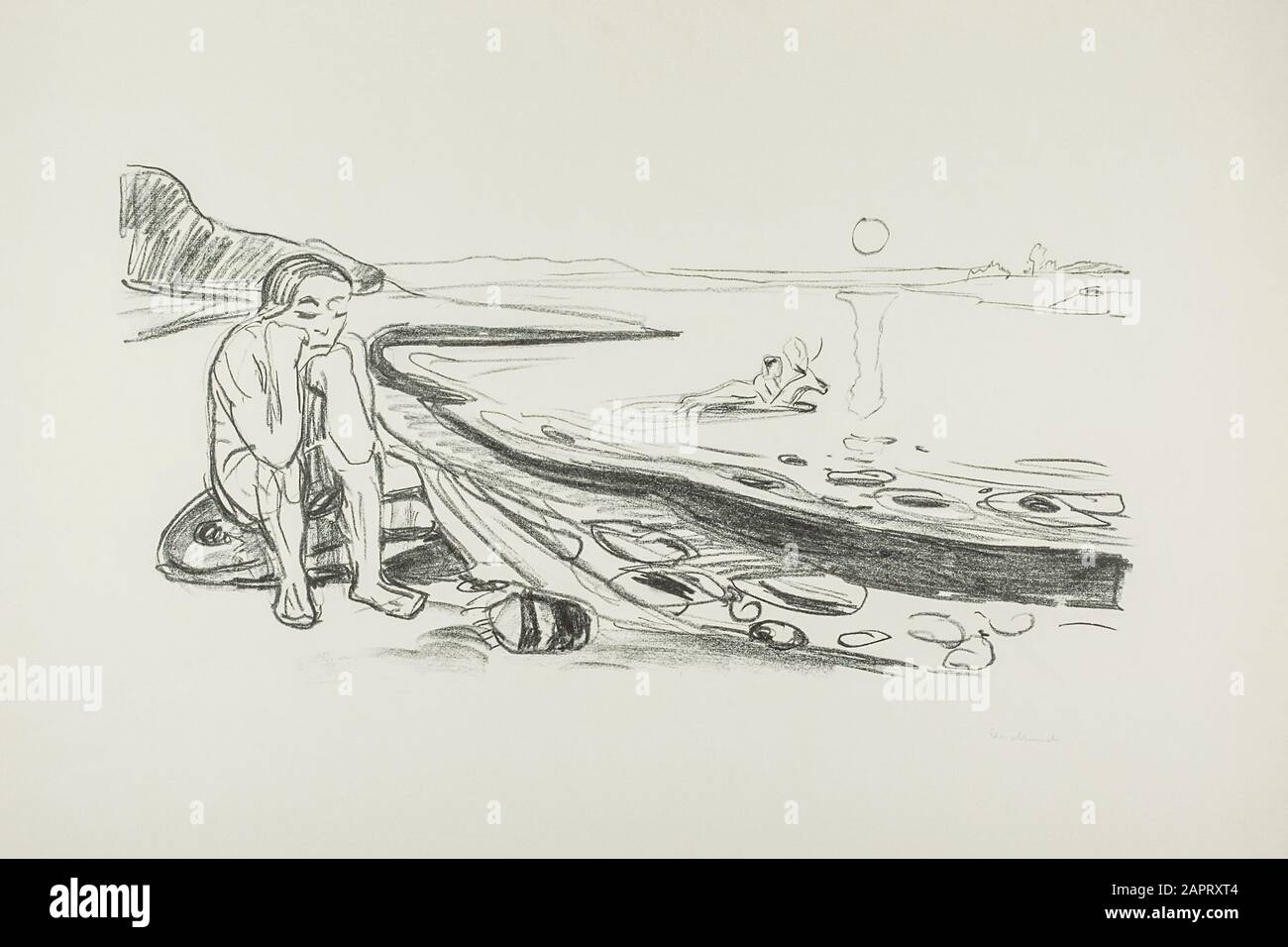 Art painting edvard munch the scream the munch museum hi-res stock ...