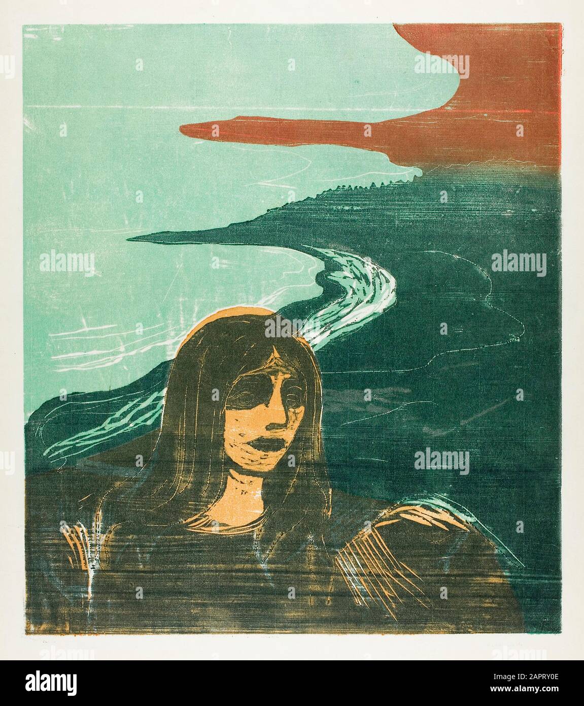 vintage Edvard Munch original artwork Stock Photo - Alamy