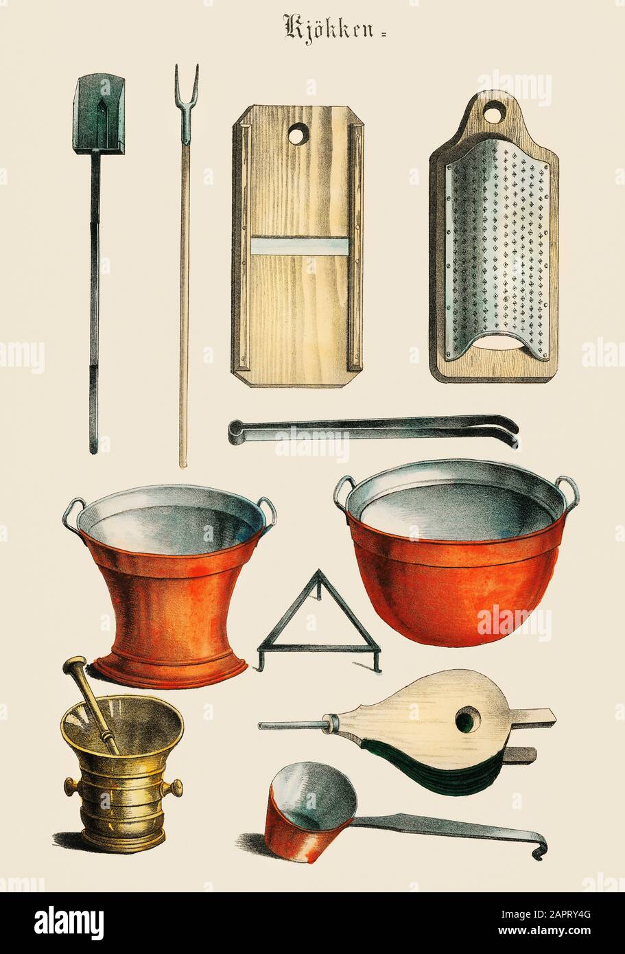 Vintage illustration artwork from an original plate Stock Photo - Alamy