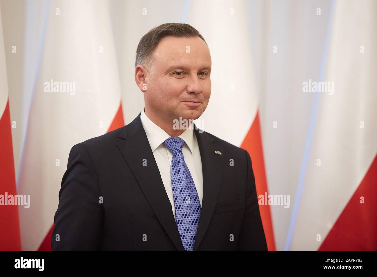 Warsaw, Mazovian, Poland. 24th Jan, 2020. President The Republic of Poland ANDRZEJ DUDA Awarded ...