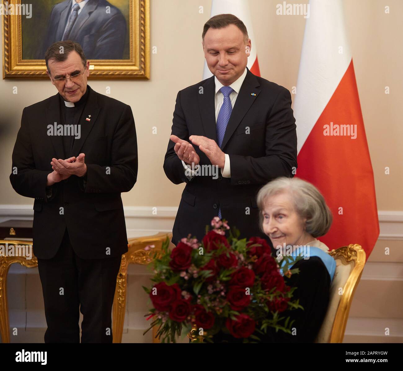 Warsaw, Mazovian, Poland. 24th Jan, 2020. President The Republic of Poland ANDRZEJ DUDA Awarded ...