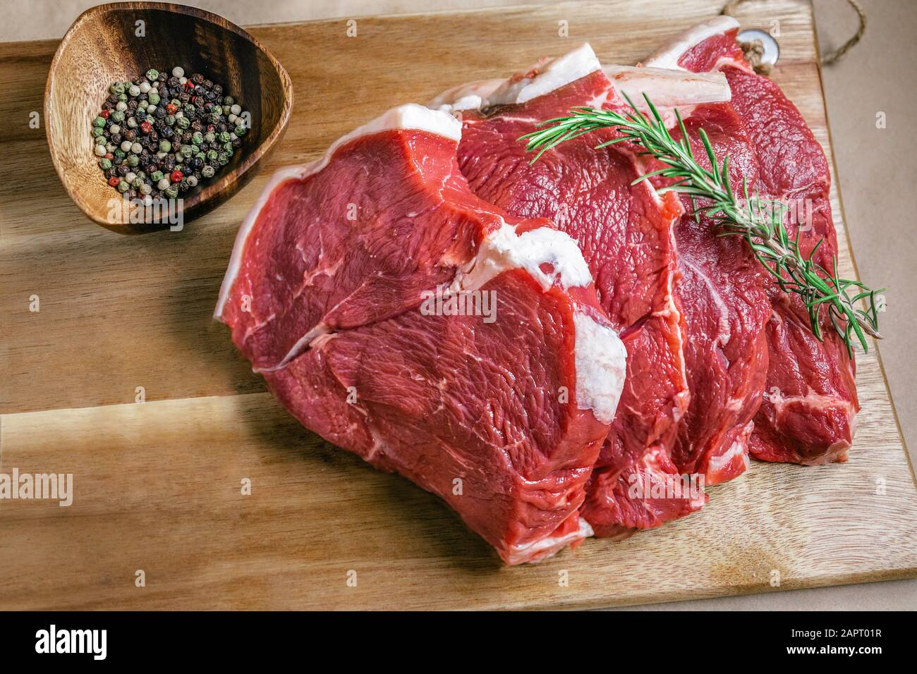 Raw organic marbled beef hi-res stock photography and images - Alamy