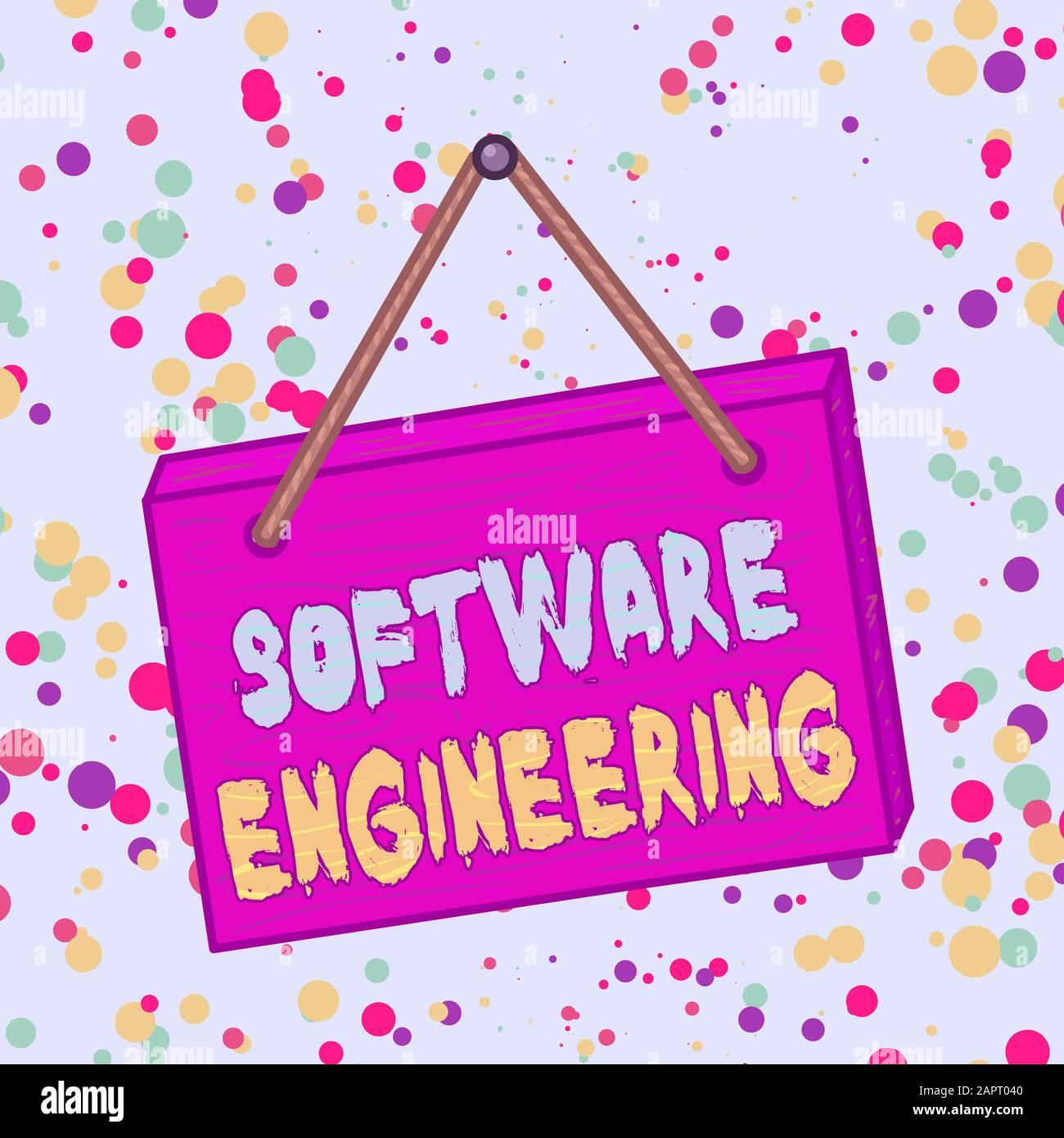 Handwriting text Software Engineering. Conceptual photo apply ...